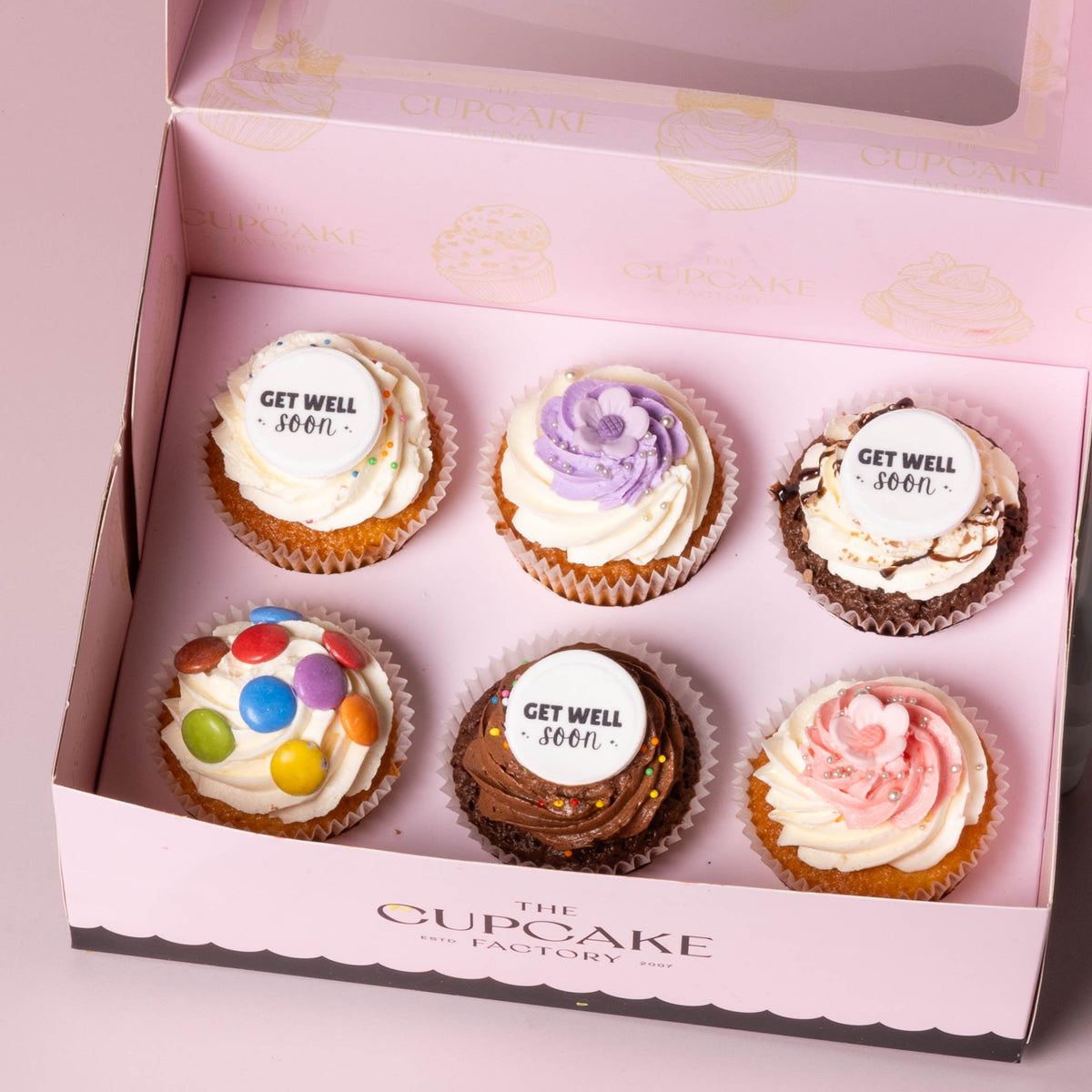 Get Well Soon Say It With Cupcakes – The Cupcake Factory