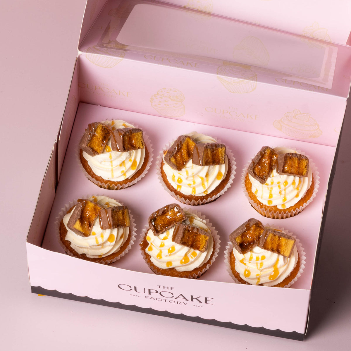 Crunchie Cupcakes – The Cupcake Factory