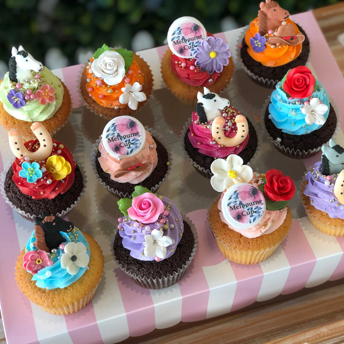 Melbourne Cup Cupcakes x12 | Buy Now | The Cupcake Factory – The ...