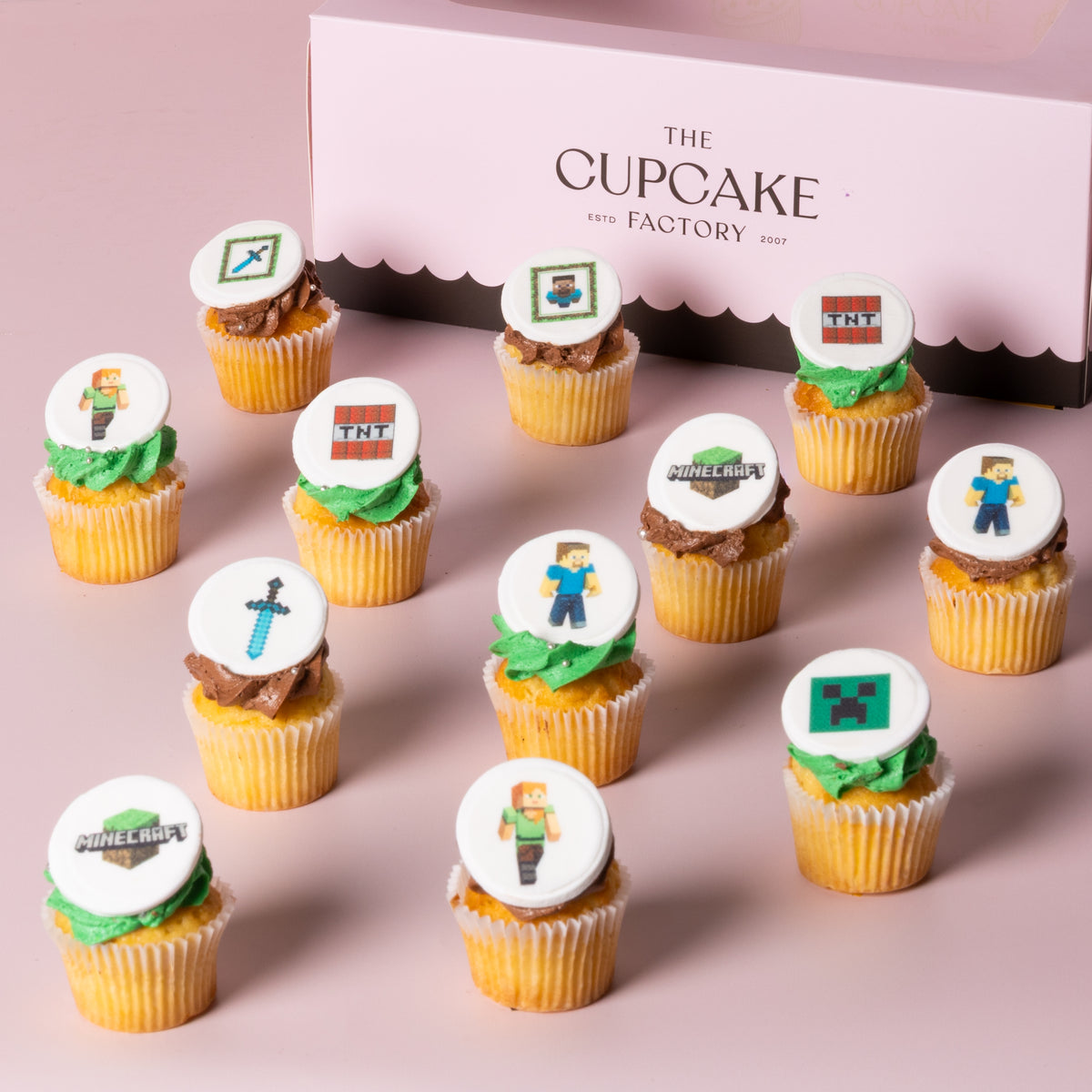 Minecraft Cupcakes x6 | Order Now | The Cupcake Factory – The Cupcake ...