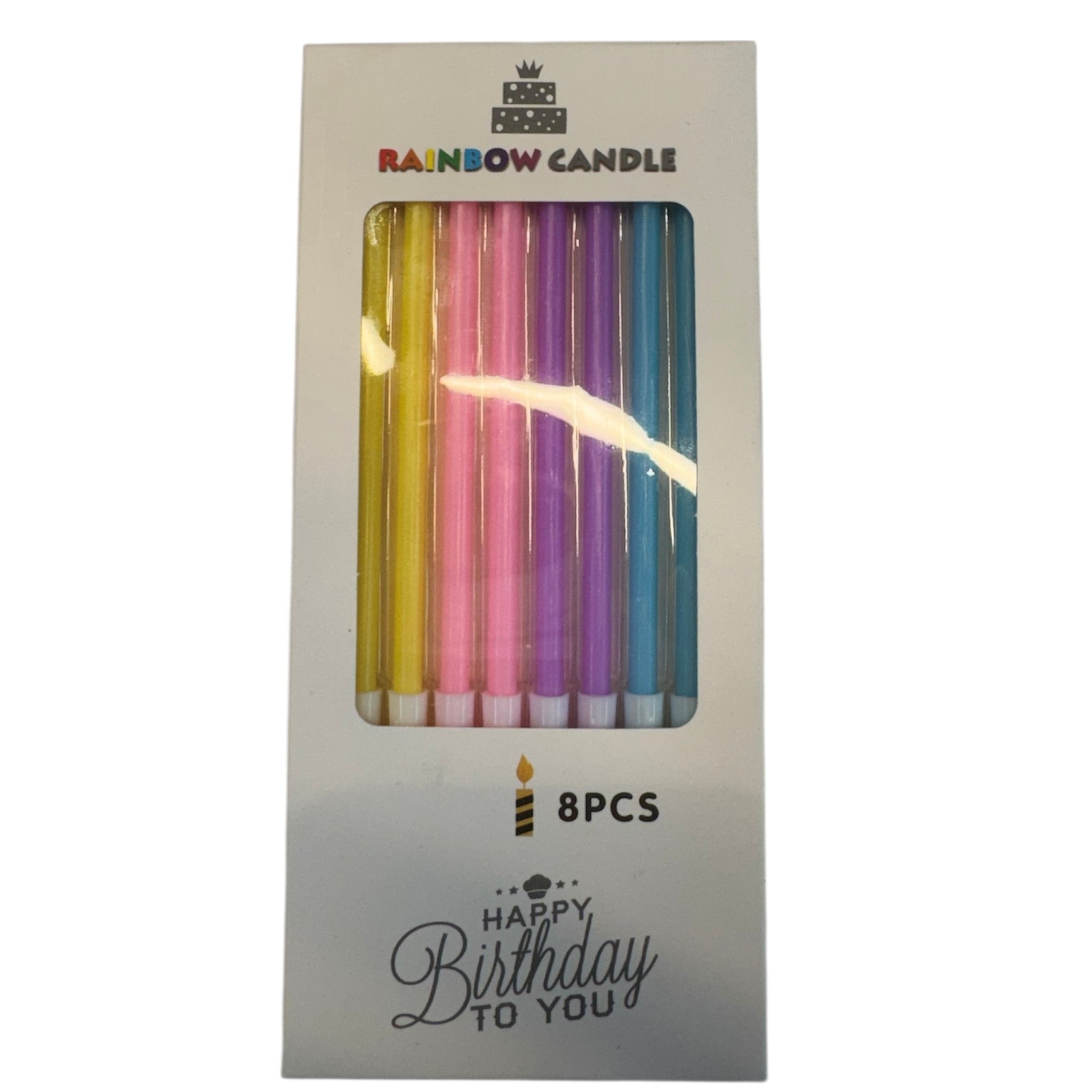 Candles Rainbow 8 Pack – The Cupcake Factory