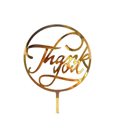 Thank You Cake Topper – The Cupcake Factory