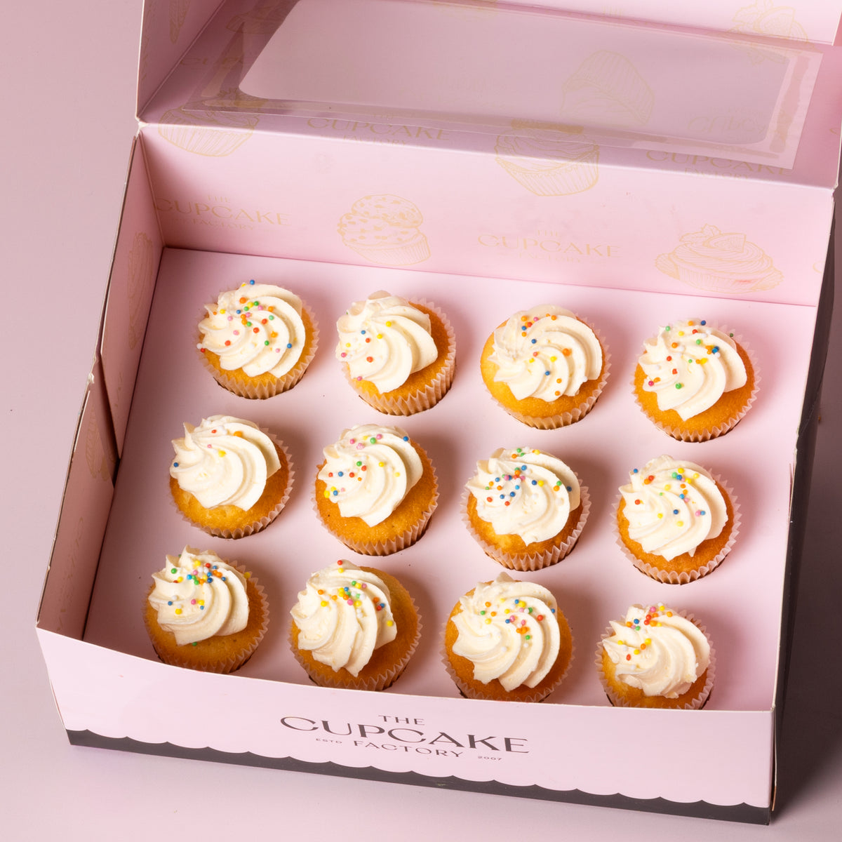 Vanilla Sprinkle Mini Cupcakes – The Cupcake Factory