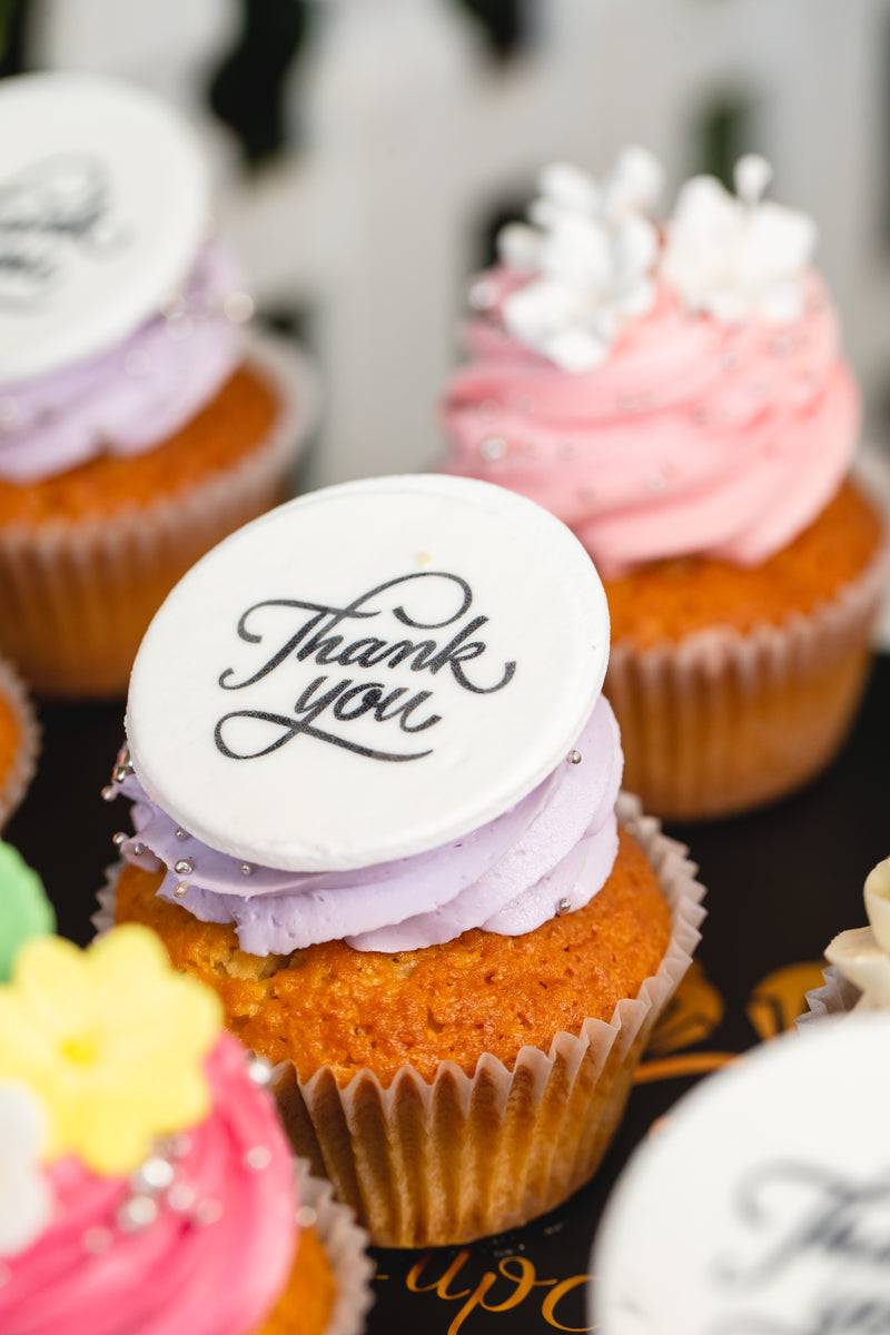 Thank You Cupcakes x12 | Order Now | The Cupcake Factory – The Cupcake ...